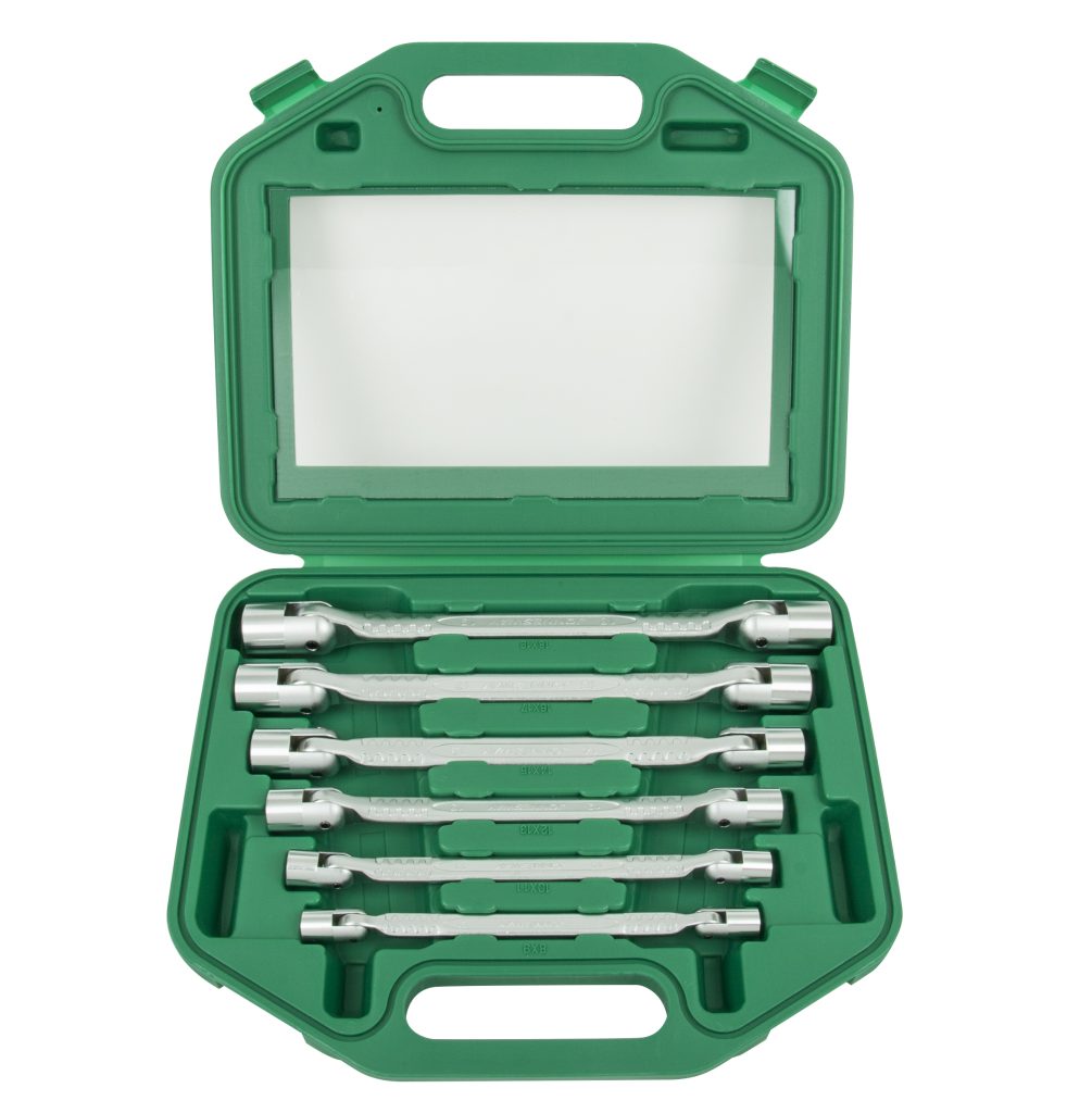 6PCS DOUBLE FLEXIBLE SOCKET WRENCH SET W43A106S | JONNESWAY